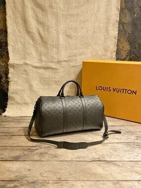 Louis Vuitton | Tops | Louis Vuitton Keepall 5 Monogram Shadow Leather ...